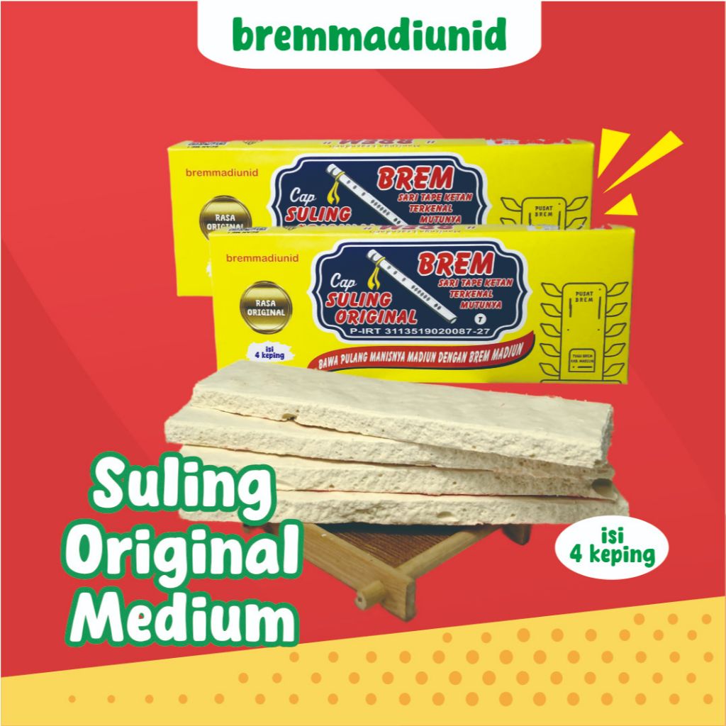 Jual BREM MADIUN 100 Gram CAP SULING ORIGINAL KEMASAN MEDIUM | Bawa Pulang Manisnya Madiun ...