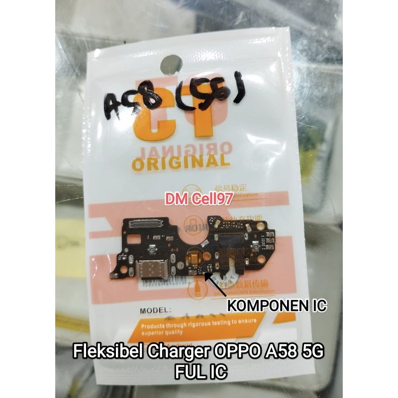 Jual Fleksibel Charger OPPO A58 (5G) FULL IC Flexibel Flexible Konektor Carger Papan Cas PCB ...