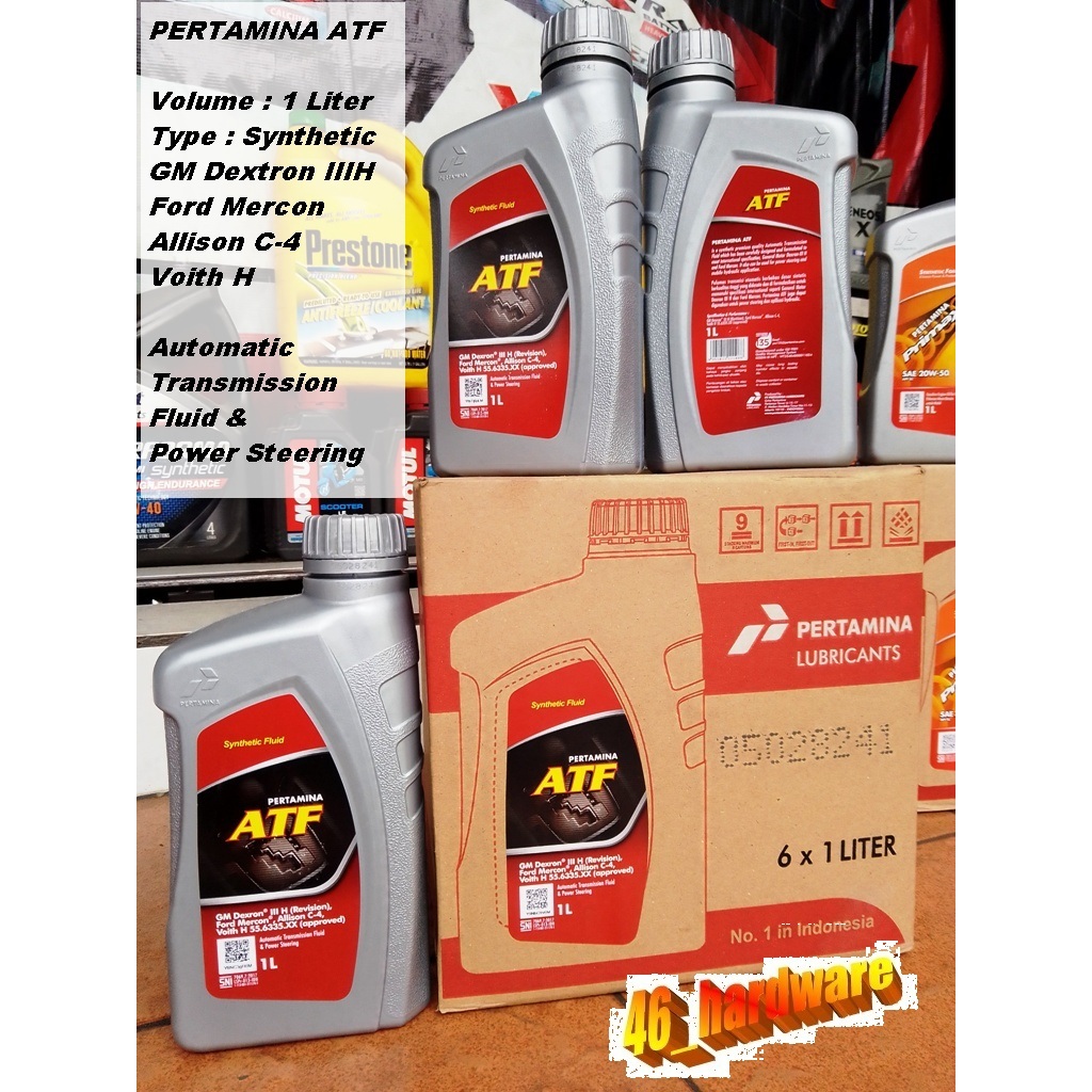 Jual PERTAMINA ATF Automatic Trasmission Fluid GM Dexron FORD Mercon Voith PSF Power Steering ...