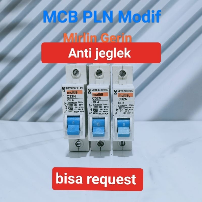 Jual mcb pln Merlin Gerin modifikasi Amper 2a modifikasi 10a bisa request | Shopee Indonesia