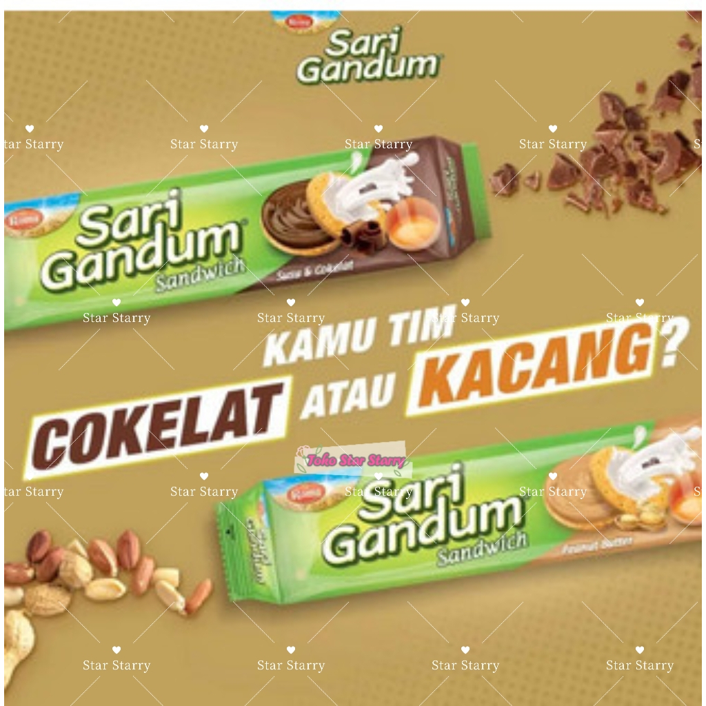 Jual [Per Bungkus] Roma Sari Gandum Coklat Roma Sari Gandum Kacang ...
