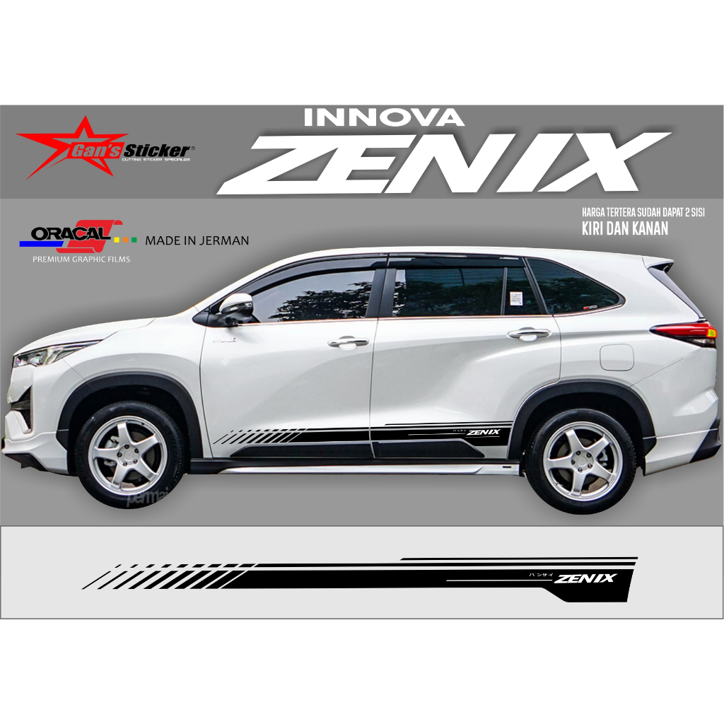 Jual STICKER INNOVA ZENIX AKSESORIS TOYOTA INNPVA ZENIX 2023 2024 ...