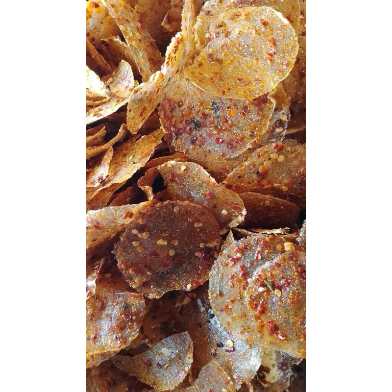 Jual Kripca / Keripik Kaca 500gram pedas Daun Jeruk | Shopee Indonesia