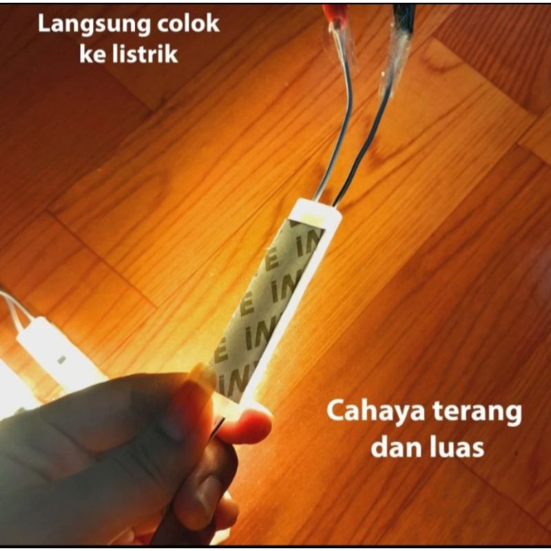 Jual lampu led 3 mata AC colok listrik tanpa adaptor ac 220v 1,5 watt ...