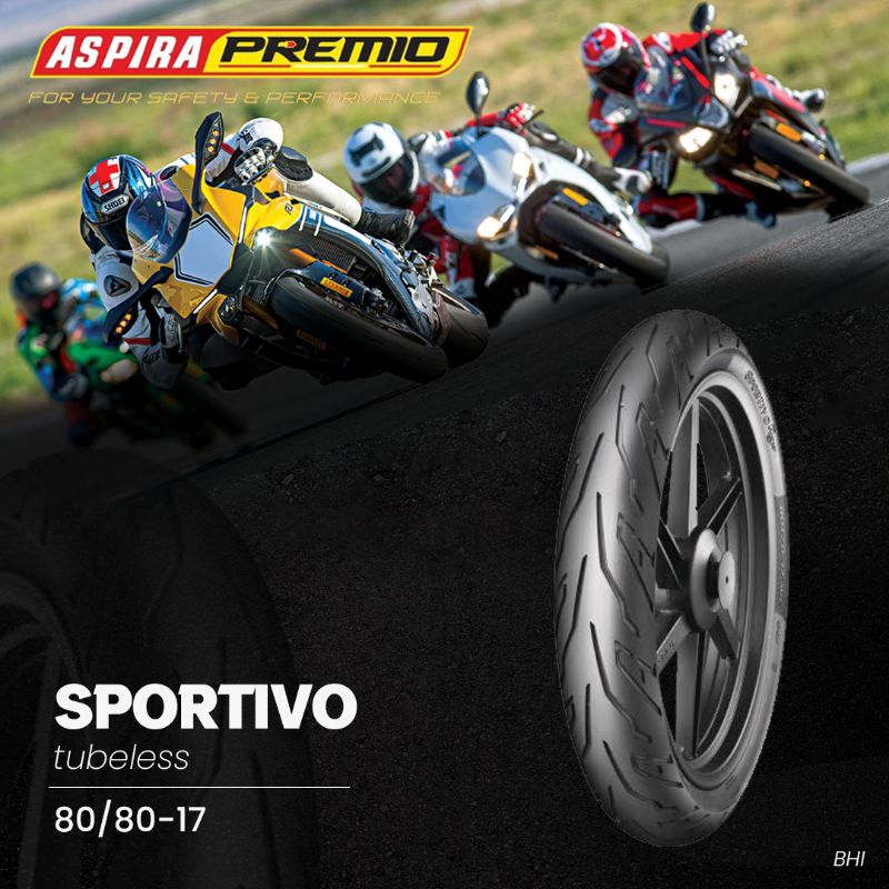 Jual Ban Aspira Premio Tubeless Ring 17 Sportivo 80/80-17 70/90-17 80/90-1790/80-17 90/90-17 110 ...