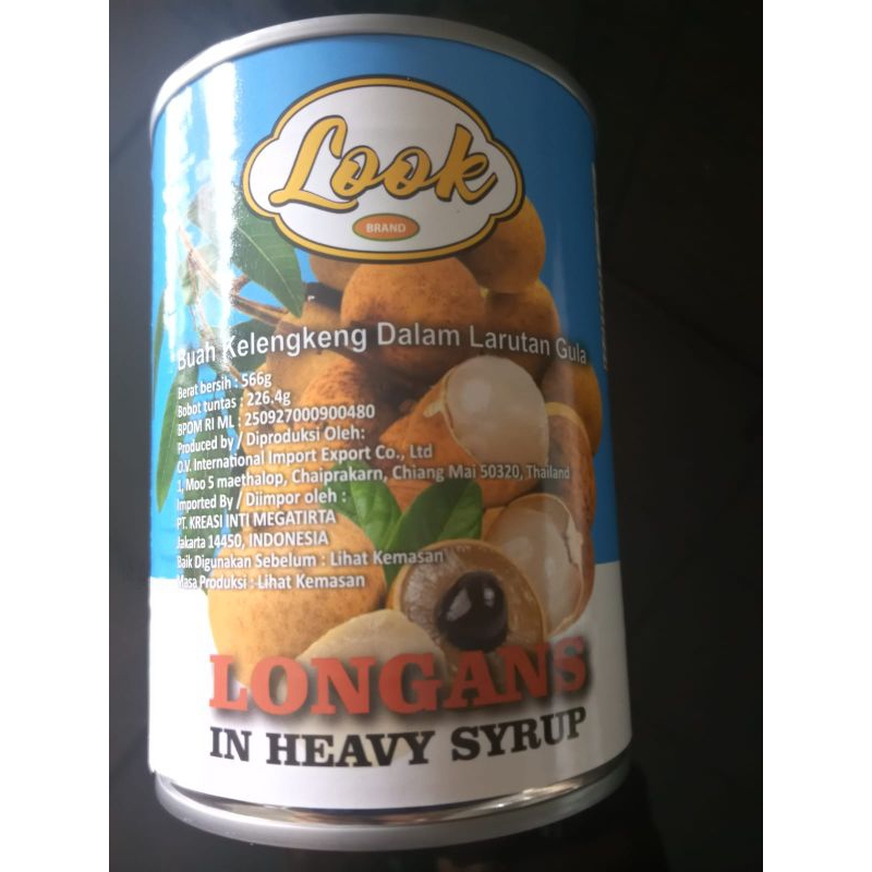 Jual Longans In Heavy Syrup Merek Look Brand Thailand 566 Gram | Shopee ...