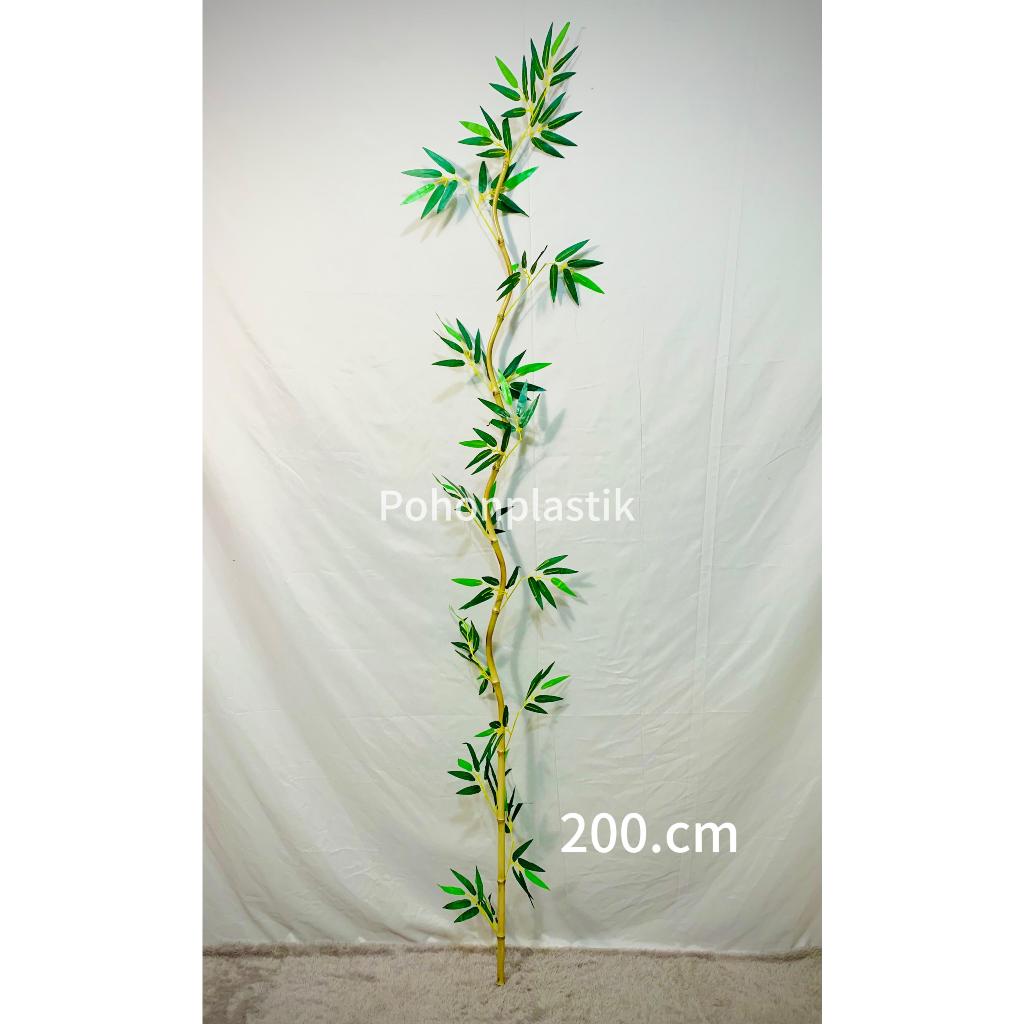 Jual Batang Bambu Artificial 200cm Ulir /pohon plastik / pohon bambu ...