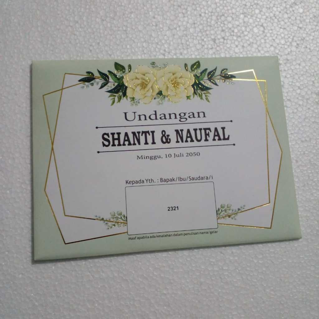 Jual print UNDANGAN NIKAH ERBA 2321 PERNIKAHAN SUNAT SUNATAN KHITAN ...