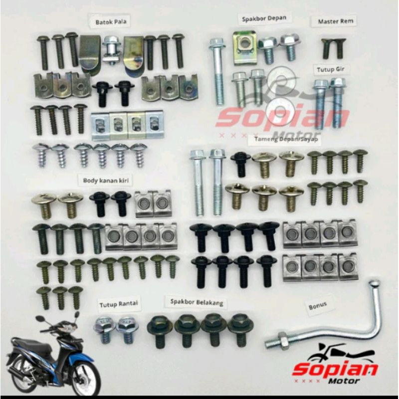 Jual baut full body Revo absolute Revo fit / baut full body Honda Revo ...