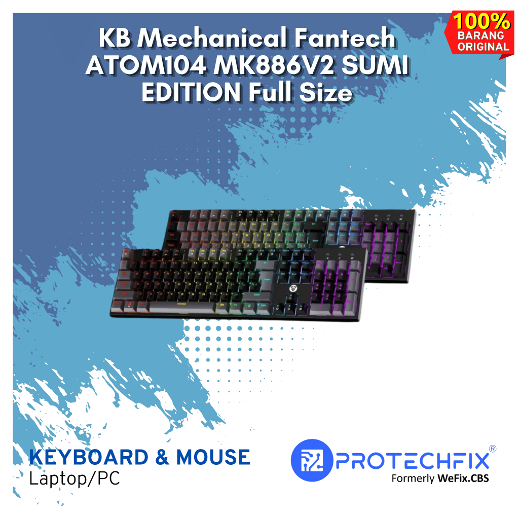 Jual KB Mechanical Fantech ATOM104 MK886V2 SUMI EDITION Full Size ...