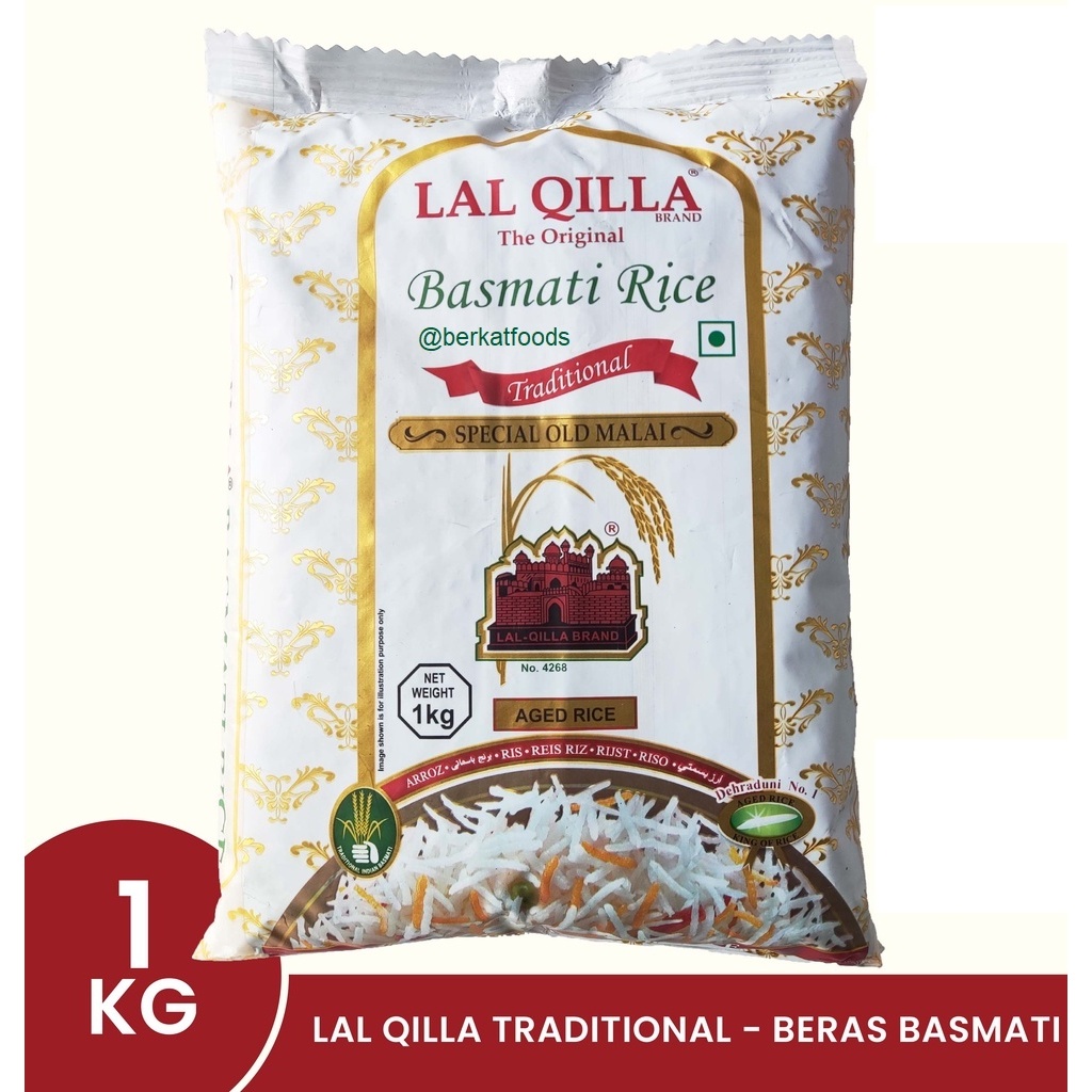 Jual Basmati Rice Lal Qilla Traditional 1 Kg / Beras India Aged Rice ...