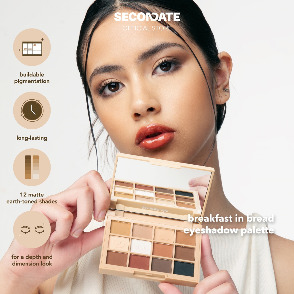 Jual SECONDATE Breakfast in Bread Eyeshadow Palette | Shopee Indonesia