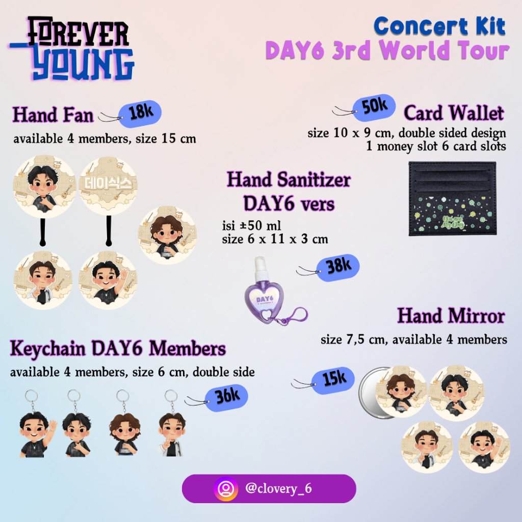 Jual Concert Kit - Fankit Konser - Fankit Concert DAY6 3rd World Tour ...
