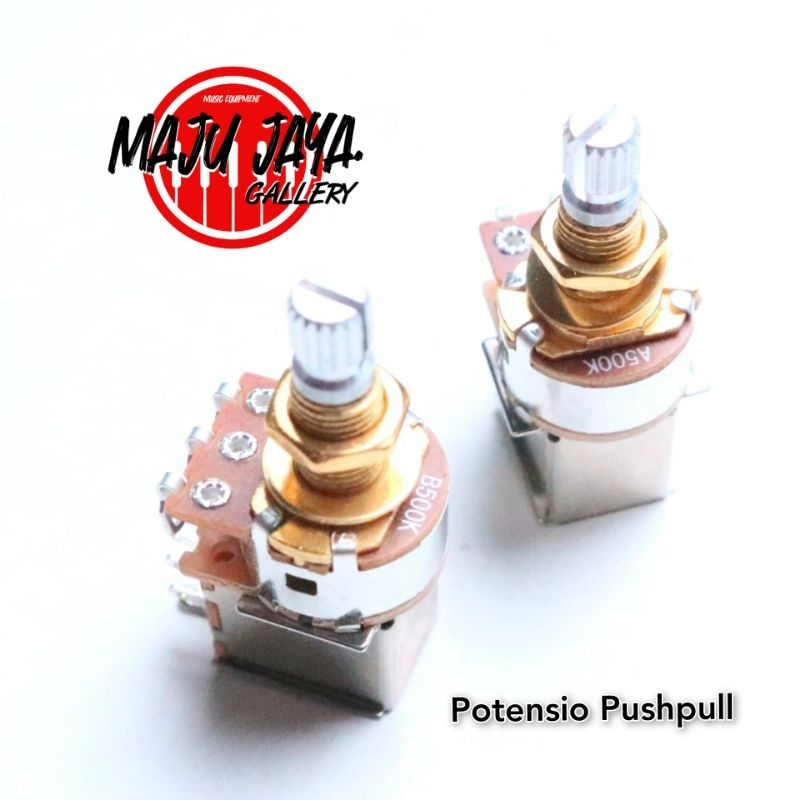 Jual potensio gitar dan bass split pushpull gold A500k B500k elektrik ...