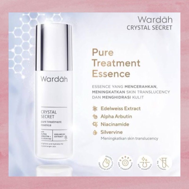 Jual Wardah Crystal Secret Pure Treatment Essence 30ml | Shopee Indonesia