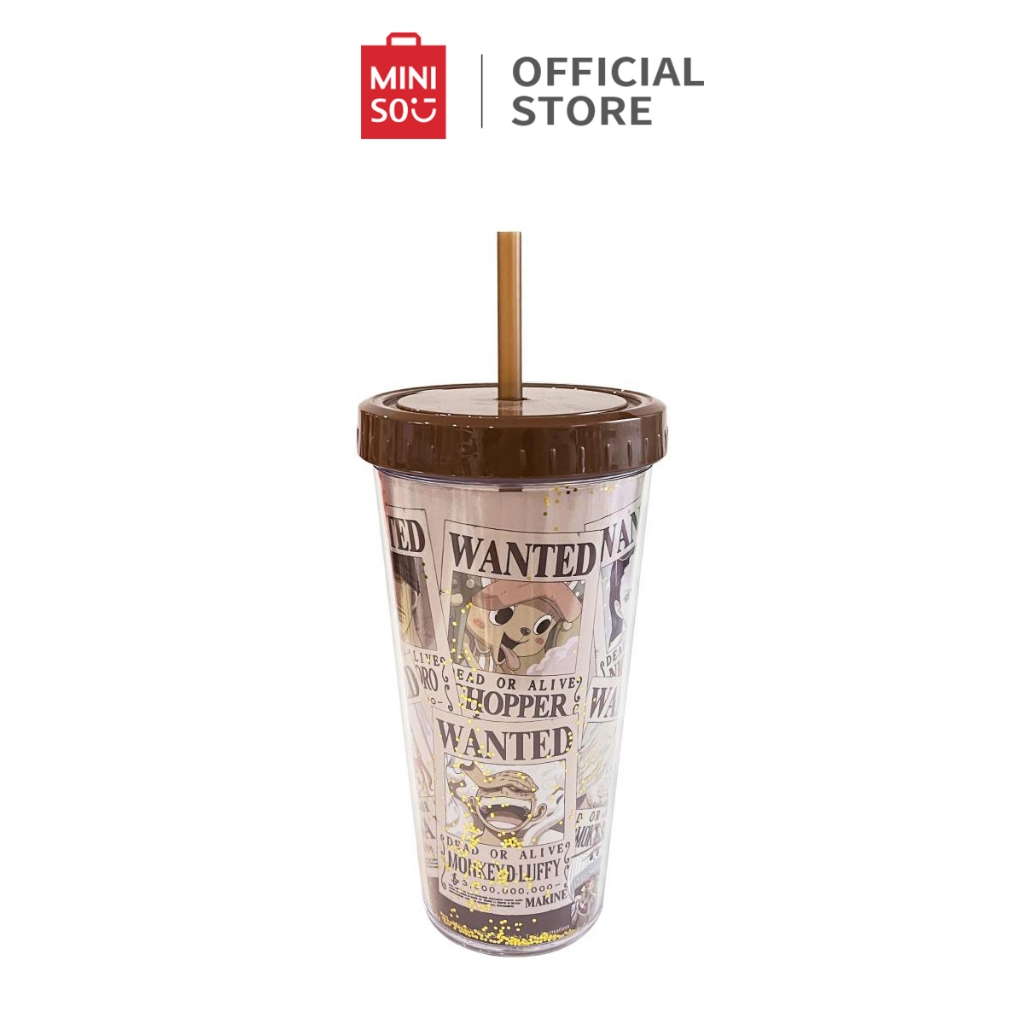 Jual MINISO X One Piece Tumbler Plastik Double Wall Classic Dengan ...