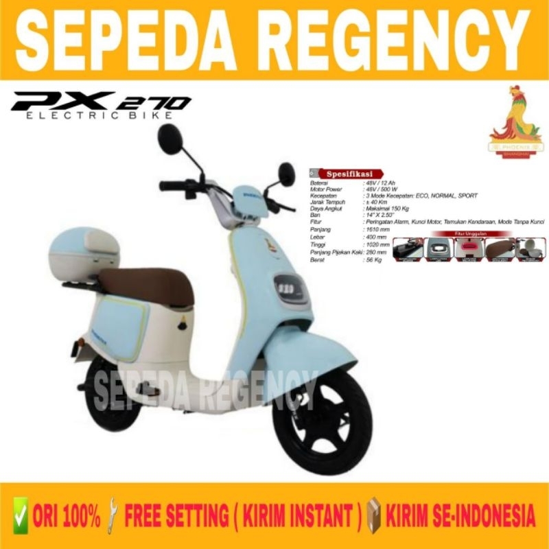 Jual Sepeda Listrik PHOENIX PX 270 Electric Bike 500 Watt By PACIFIC ...