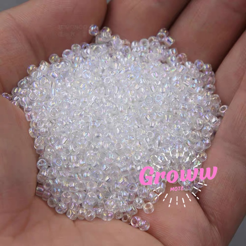 Jual Manik Manik Pasir Kaca Bening (15gr) | Shopee Indonesia