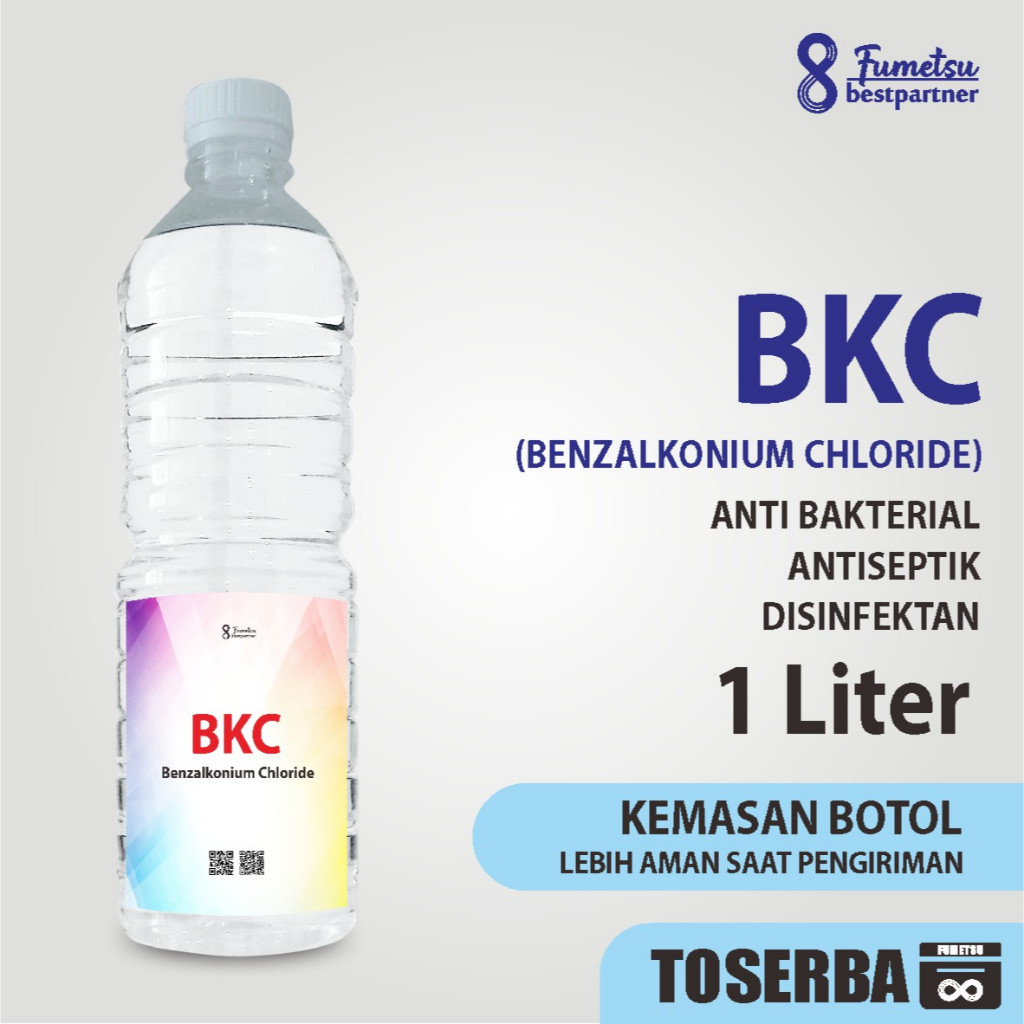 Jual BKC 50 / BENZALKONIUM CHLORIDE 50% / ANTI BAKTERI KEMASAN 1 LITER | Shopee Indonesia