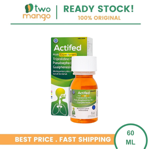 Jual ACTIFED PLUS EXPECTORANT SIRUP 60 ML | Shopee Indonesia