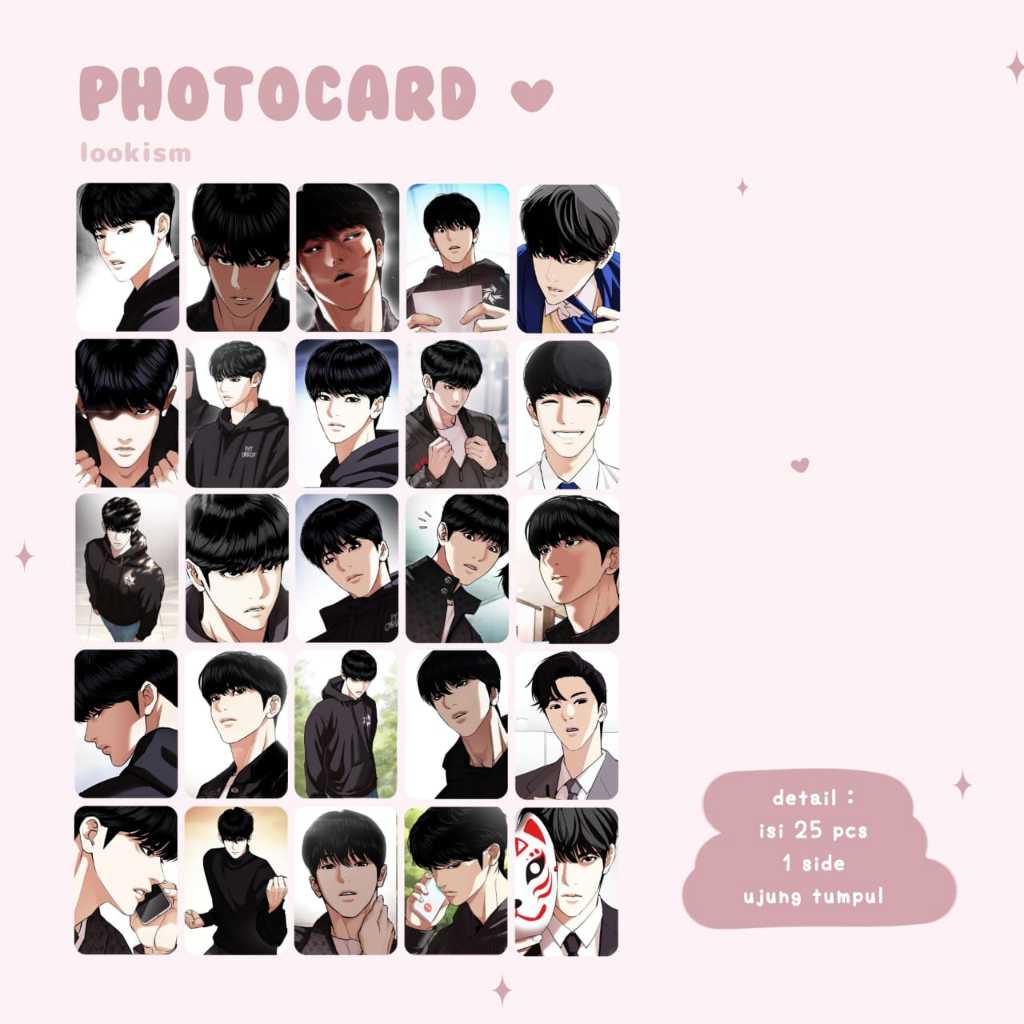 Jual webtoon lookism photocard isi 25 pcs | Shopee Indonesia