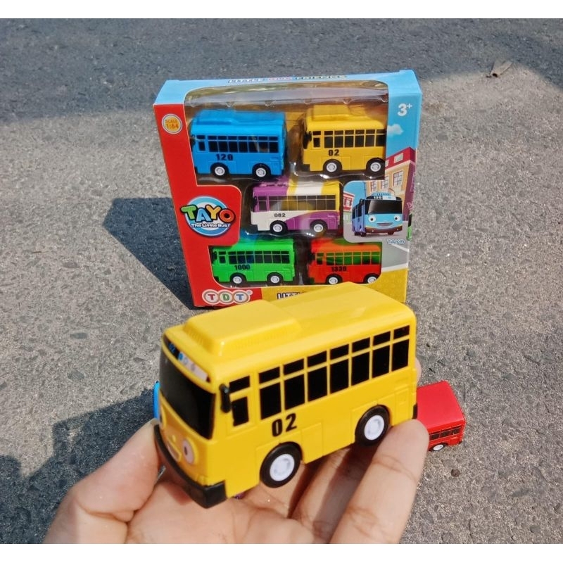 Jual Mainan Koleksi Anak Terbaru Mini Bus Tayo Isi 5 PCS 2088 5 Jalan Pull Back Action | Mainan ...