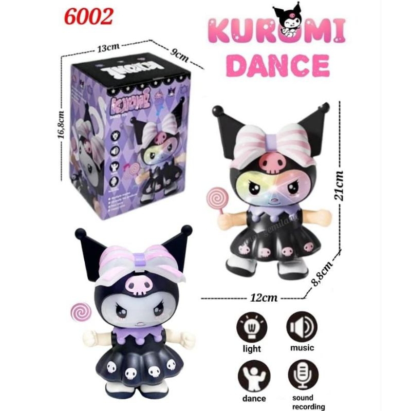 Jual Mainan Robot Dancing Kuromi Dance Joget Lampu dan Musik 6003 - Hamdalah Toys | Shopee Indonesia