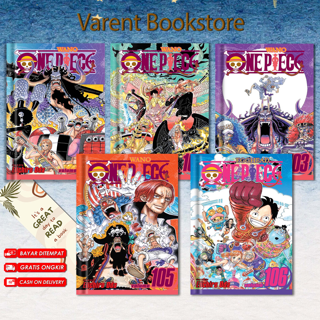 Jual One Piece Vol. 101 - 106 by Eiichiro Oda (English) | Shopee Indonesia