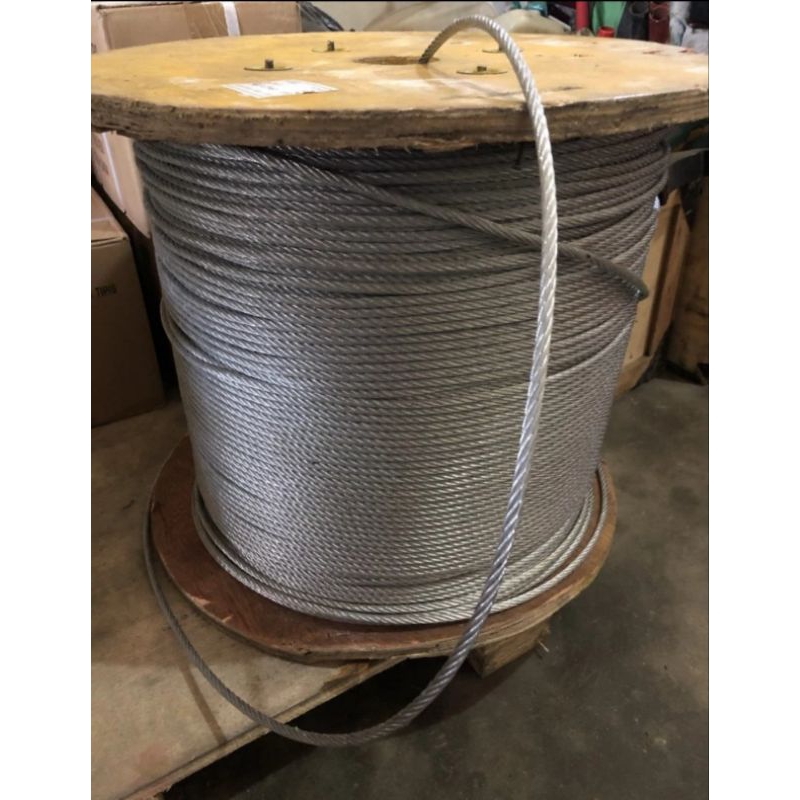 Jual kabel seling baja galvanis 6mili / tali kawat sling / wire rope anti karat 6mm | Shopee ...