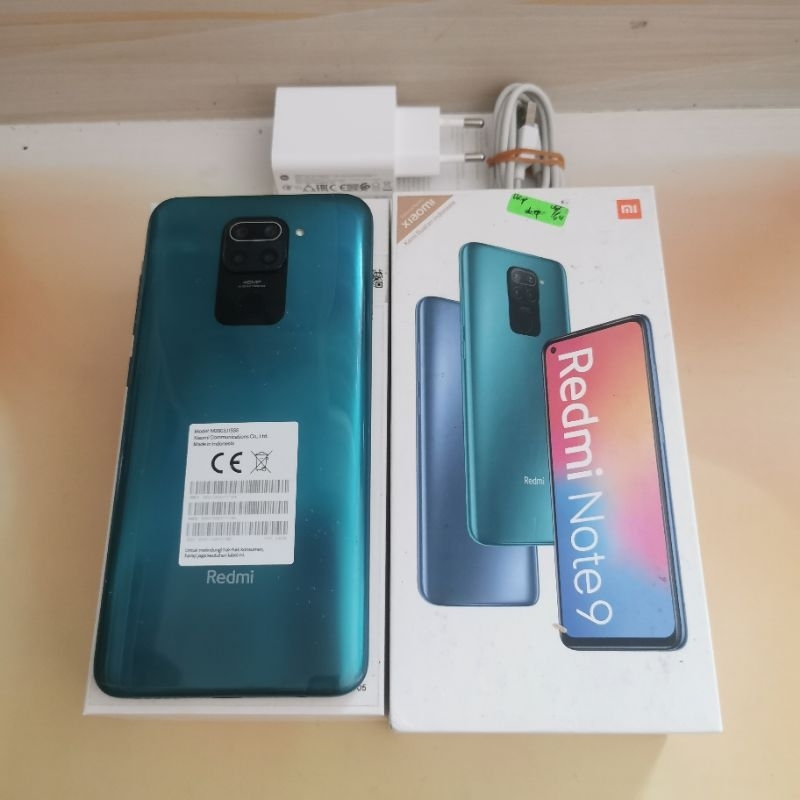 Jual Redmi Note 9 ram 4GB 64GB Green Bekas - Fullset Resmi - second ...