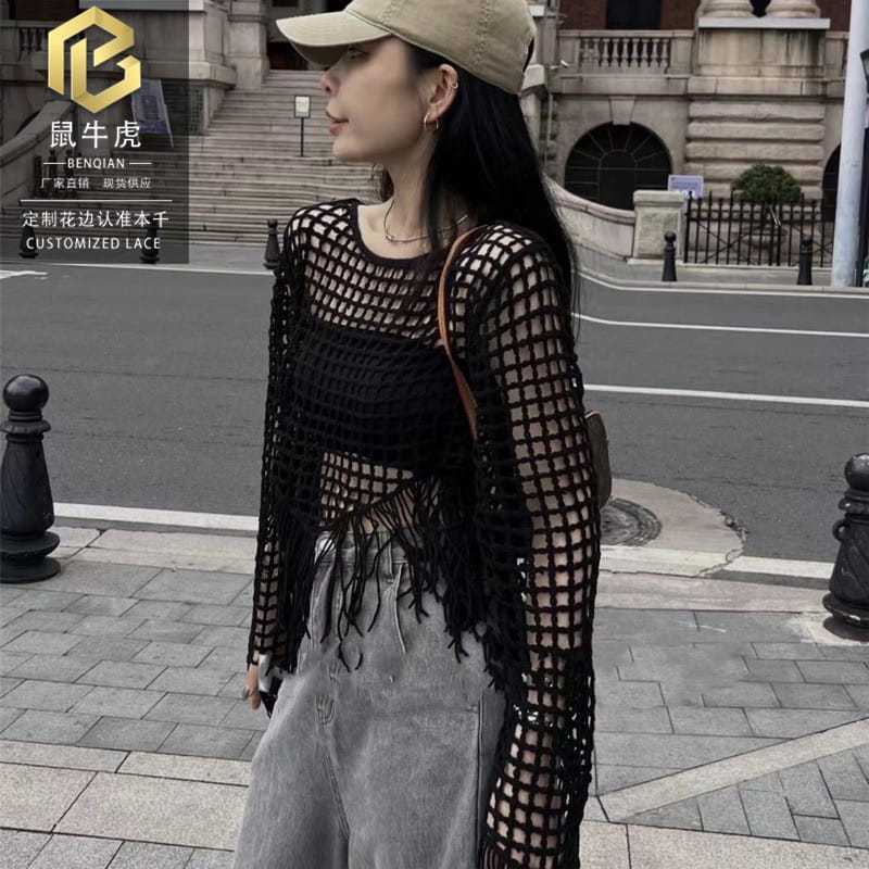 Jual 𝐑𝐄𝐀𝐃𝐘 𝐒𝐓𝐎𝐂𝐊 𝐒𝐀𝐅 - BECCA knitted outer long sleeve woman premium ...