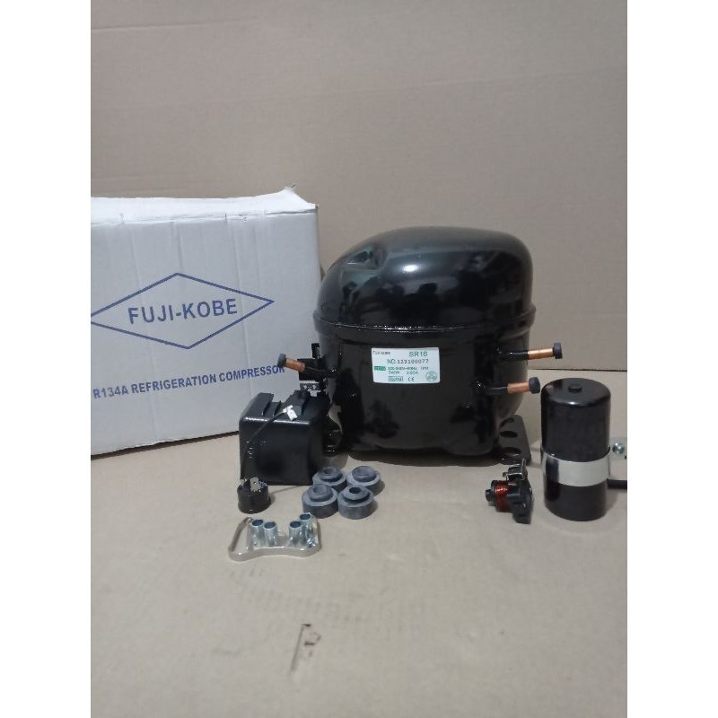 Jual KOMPRESOR KULKAS MEREK FUJI TYPE SR ORIGINAL LENGKAP COMPRESSOR ...