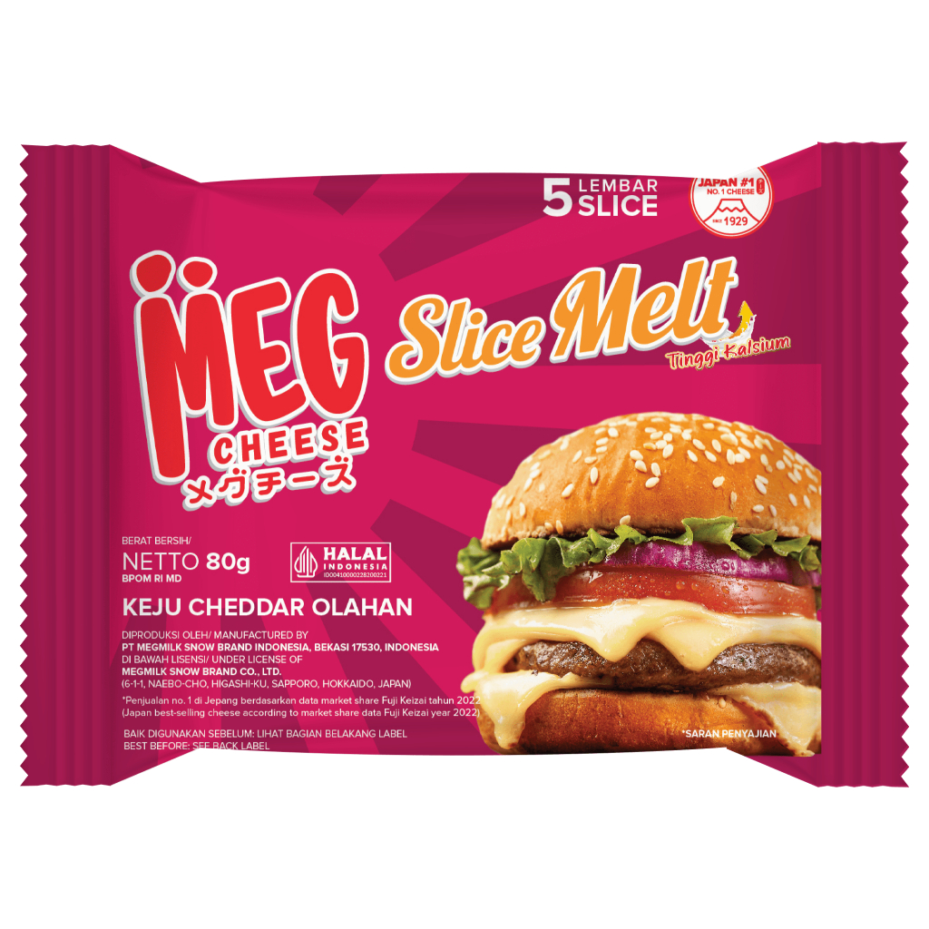 Jual Keju slice melt - Meg keju cheddar slice melt 340gr | Shopee Indonesia