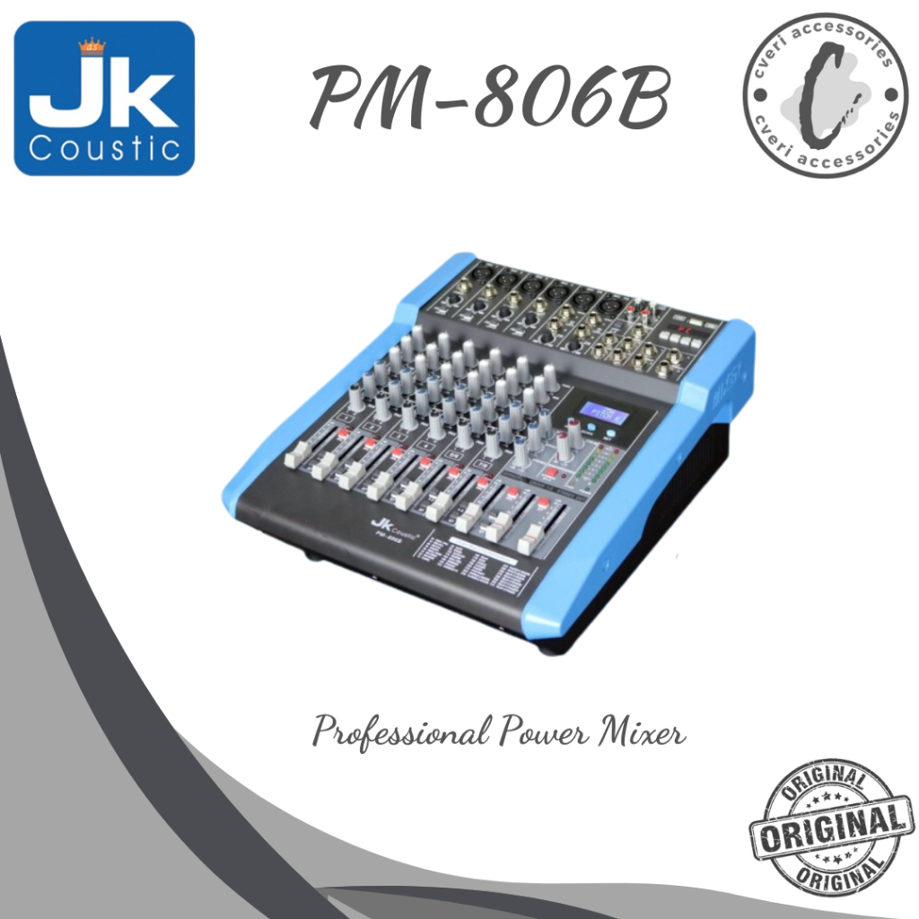 Jual Jk Coustic PM-806B Professional Power Mixer Original PM806B ...