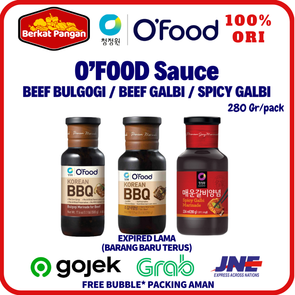 Jual Chung Jung One (O'FOOD) - Beef Bulgogi Marinade / Beef Galbi Marinade / Spicy Galbi ...