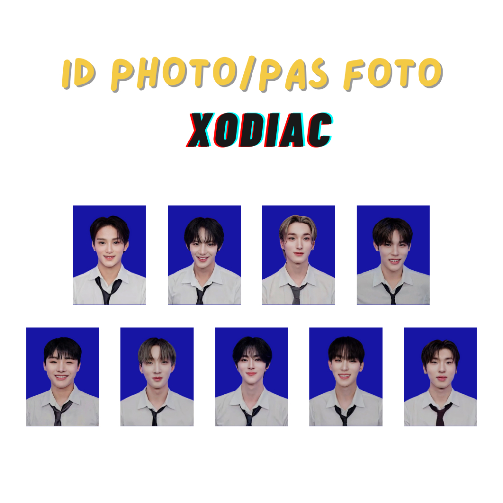 Jual Id Photo / Pas Foto Xodiac 3x4 Unofficial Premium Latar biru merah ...