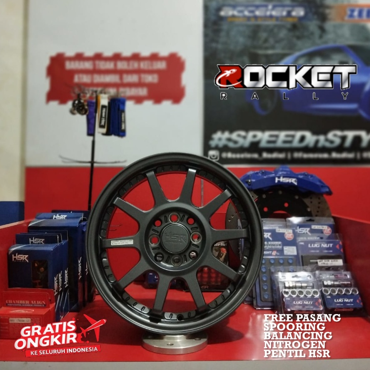 Jual Velg Ring 16 HSR GYMKANA Lubang 4X100/114,3 Bisa Untuk Mobil Jazz Mobilio Sigra Yaris Ignis ...
