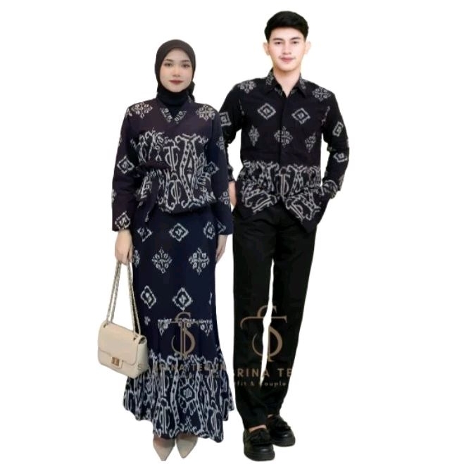 Jual SABRINA TENUN - RANIA COUPLE HITAM (BISA DIBELI TERPISAH) | Shopee ...