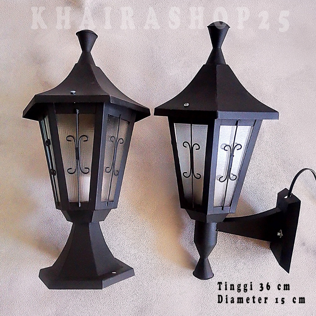 Jual Lampu pagar dan dinding Lampu tiang teras rumah estetik outdoor ...