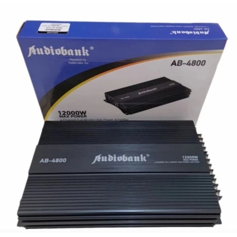 Jual POWER AUDIO MOBIL 4 CHANNEL MERK AUDIOBANK | Shopee Indonesia