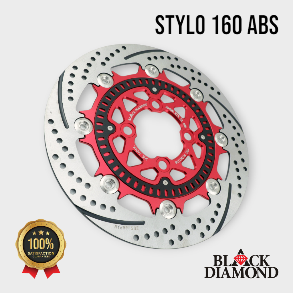 Jual Black Diamond - Disc Brake 260mm for STYLO 160 ABS Semi Floating Twotone Piringan Cakram ...
