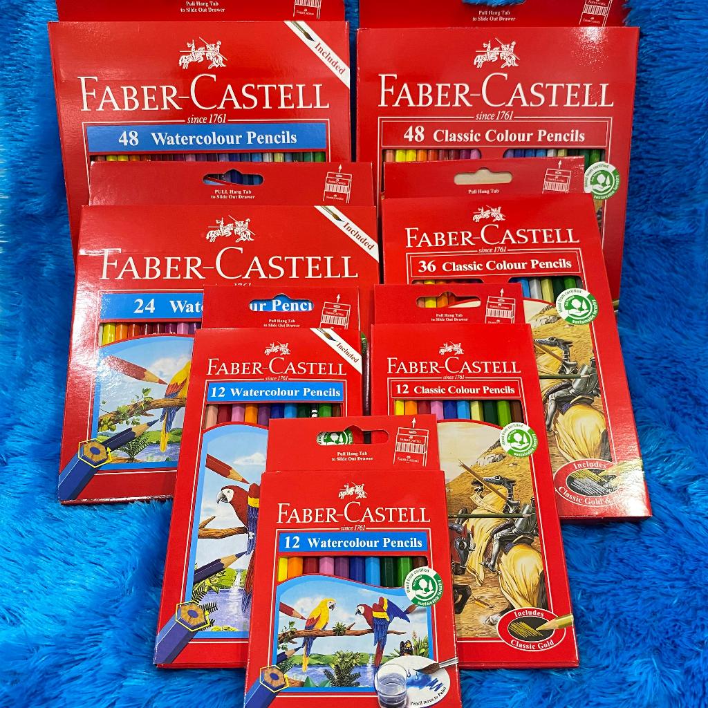 Jual Pensil Warna merk FABER CASTELL Tipe Classic dan Watercolour isi ...