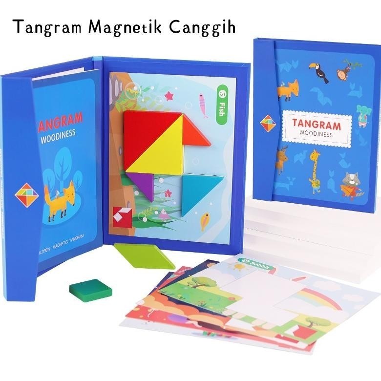 Jual * MKA * MAINAN PUZZLE MAGNETIC BUKU PUZZLE MAGNET TANGRAM ...