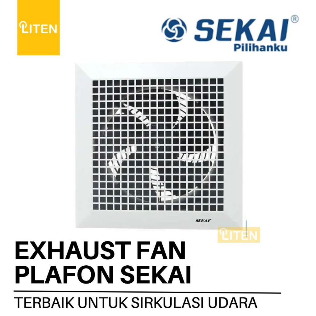 Jual Sekai CEF1295 Exhaust Fan Plafon 12 Inch 10 Inch 8 Inch CEF 1095 ...