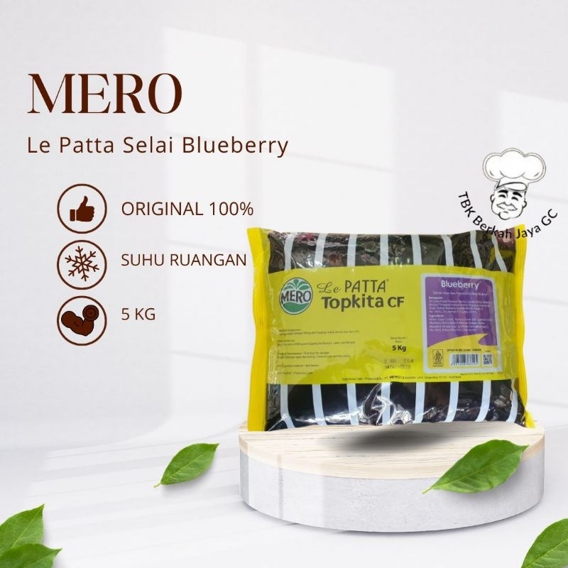 Jual Mero Le Patta CF Blueberry 5Kg / Selai Blueberry 5Kg / Filling Blueberry 5Kg | Shopee Indonesia