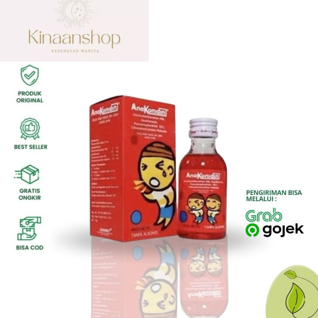 Jual Anakonidin Sirup 60 Ml Untuk Batuk Flu Pilek Panas Demam Anak Rasa ...
