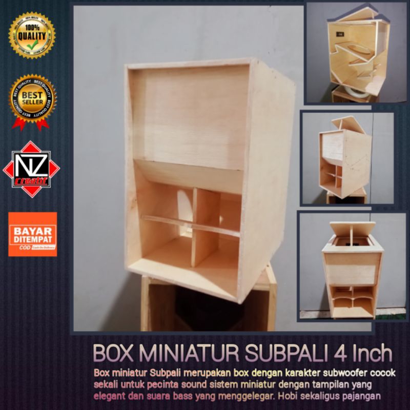 Jual Box Subpali 4 inch miniatur single subwoofer | Shopee Indonesia