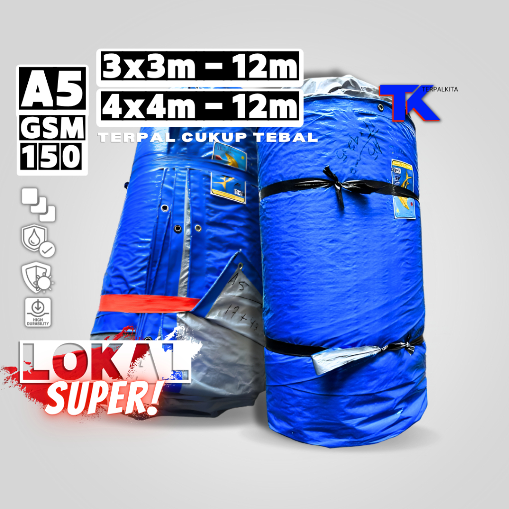Jual Terpal Plastik A5 Ukuran Jadi 3x3 3x4 4x5 4x6 Cukup Tebal Awet ...