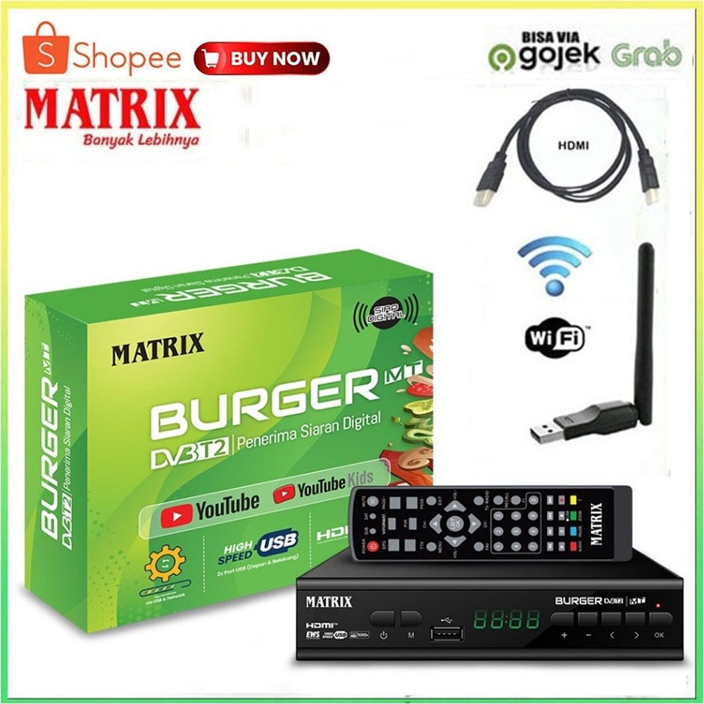 Jual Set Top Box Matrix Burger Hijau | Shopee Indonesia