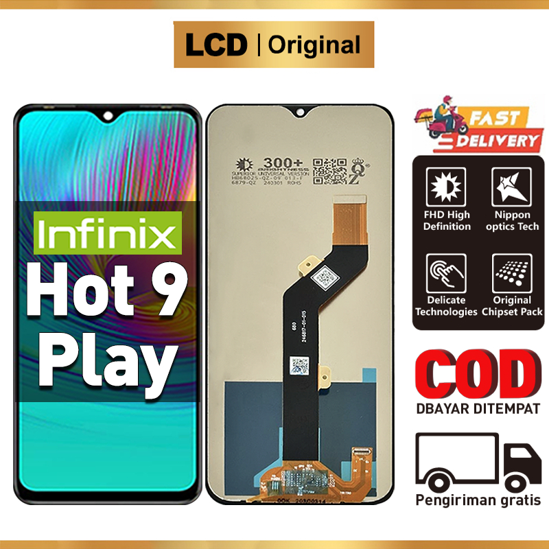 Jual ORI LCD Infinix Hot 9 Play original full set asli ori hp Touchscreen murah COD | Shopee ...